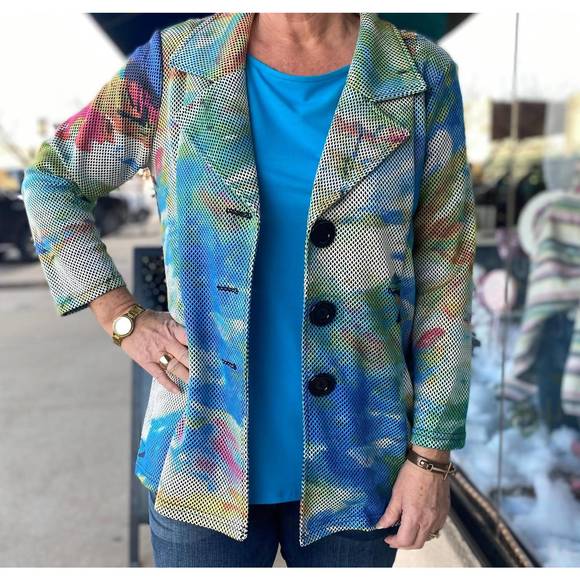 Multiples | Jackets & Coats | New Multiples Missy Pop Art Jacket In ...